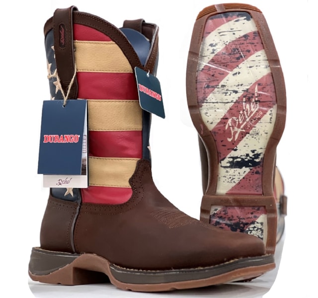Bota Durango Importada Rebel Marrom/USA DB5554 - Crisecia