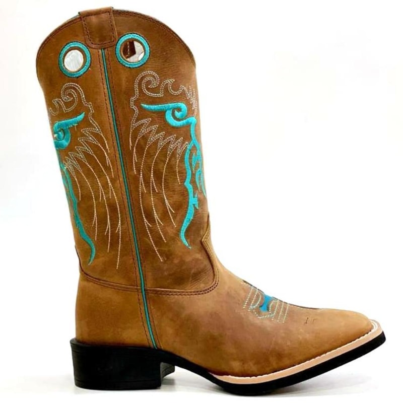 Bota Mexican Boots Mad Dog Tab/ Mad Dog Tab/ Turquesa 91169 - Crisecia
