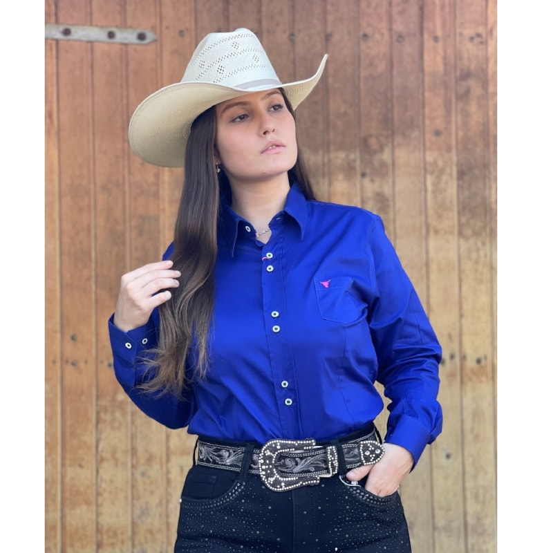 Camisete Laço Azul Royal 3107L - Crisecia