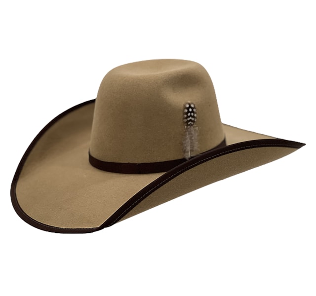 Chapéu Pralana Bull Rider Felt Camel C/ Viés 12405 - Crisecia