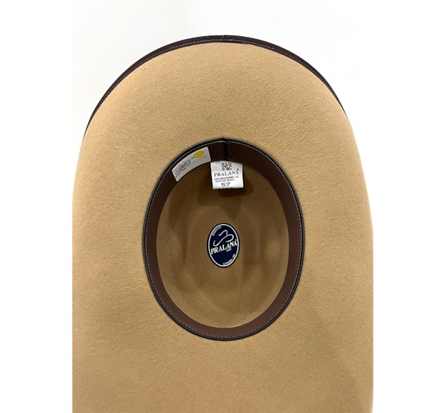 Chapéu Pralana Bull Rider Felt Camel C/ Viés 12405 - Crisecia